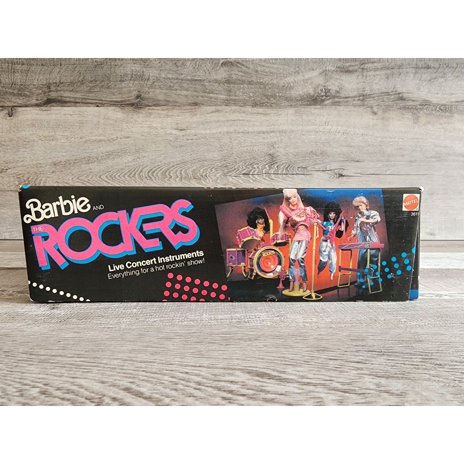 Barbie and the Rockers Live Concert Instruments Set 3611 Mattel 1987 ...
