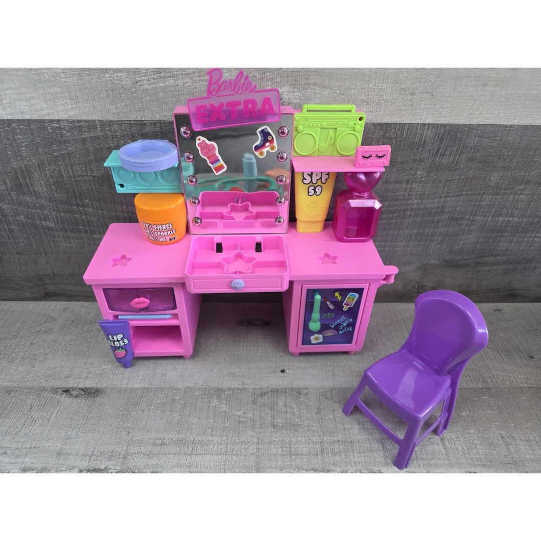Barbie Extra Vanity Playset - Vanity Lights Work Incomplete Set G50 - Etsy