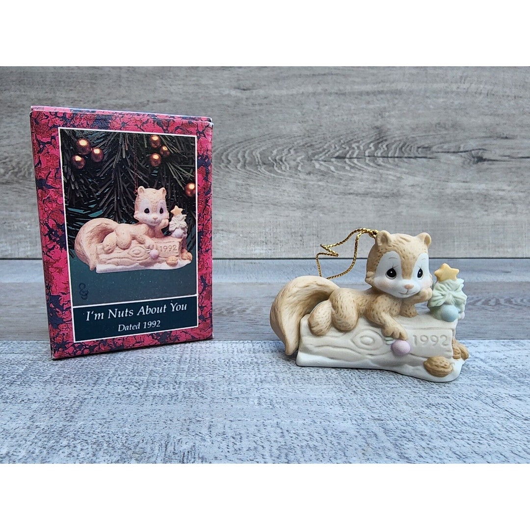 Enesco Precious Moments I'm Nuts About You 1992 Ornament 520411 ...