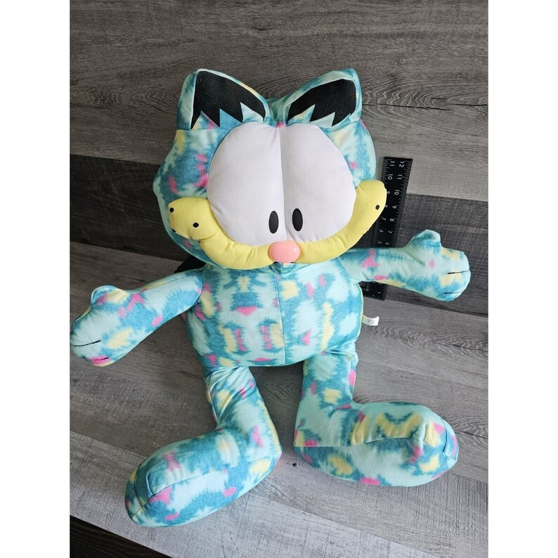 Huge GARFIELD 25 Color Blend Plush Tye Dye 40th Anniversary Stuffed ...