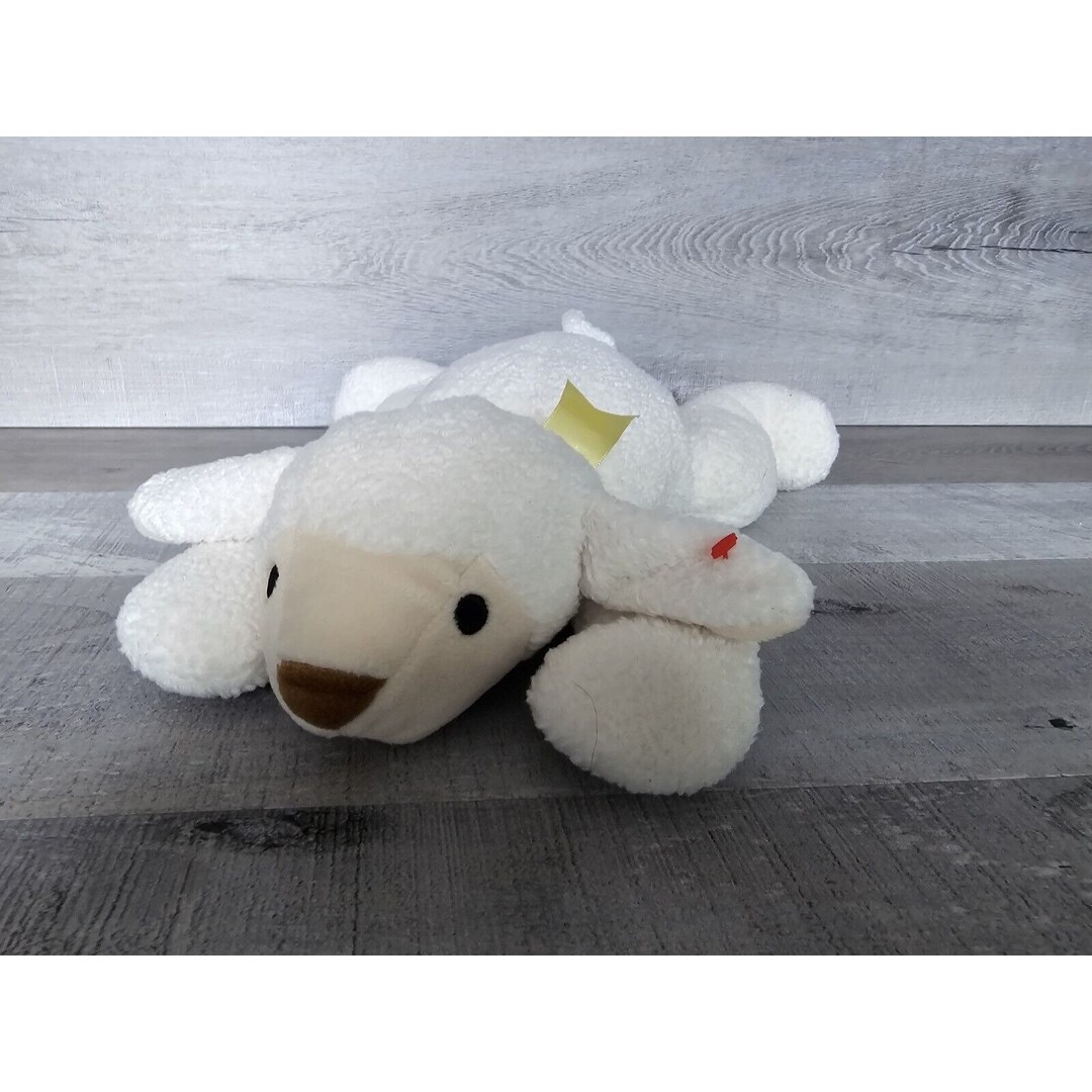 TY Pillow Pal Baba White Little Lamb 14 Stuffed Fleece Animal Vintage ...