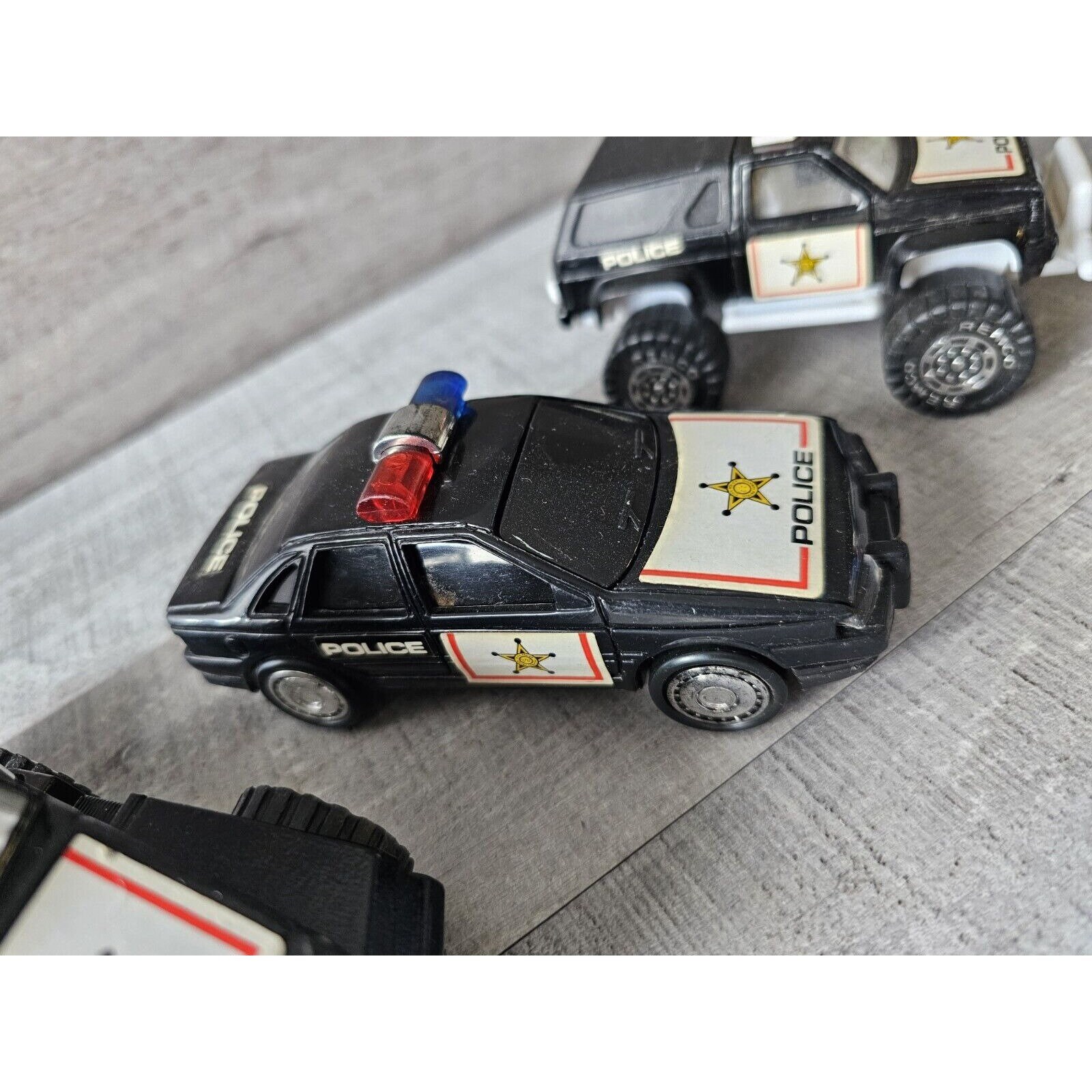 1987 Remco Tuff Ones Steel Die-cast Metal Police Cruiser Toy & Police ...