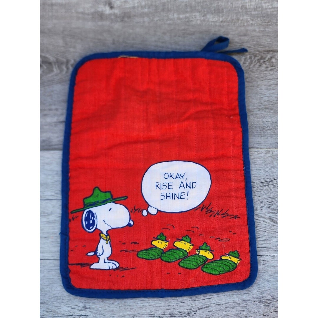 VTG 1965 Scoutmaster Snoopy Rise and Shine Doll Sized Pouch Sleeping ...