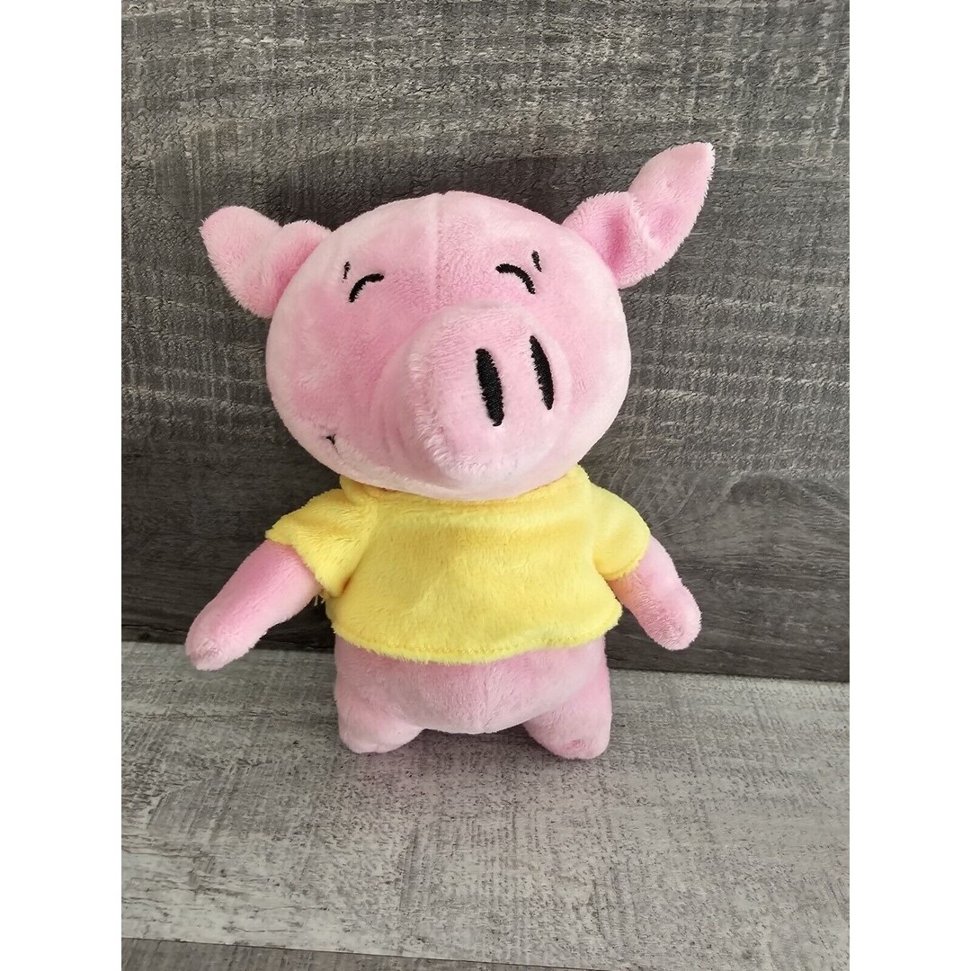 The Three Little Racing Pigs Yellow Pig Plush Aaron Burakoff Stuffed ...