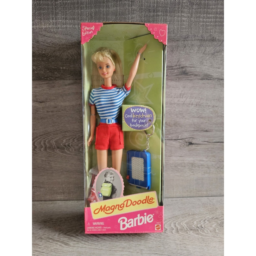 Vintage Magna Doodle Barbie Doll, 1998, Special Edition, Mattel 23275 ...