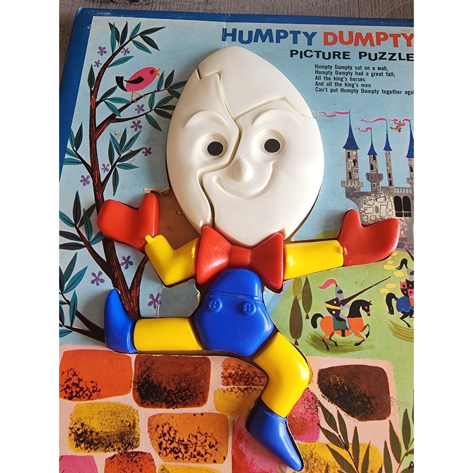 Vintage 1964 Humpty Dumpty Educator Picture Puzzle Plastic - Etsy