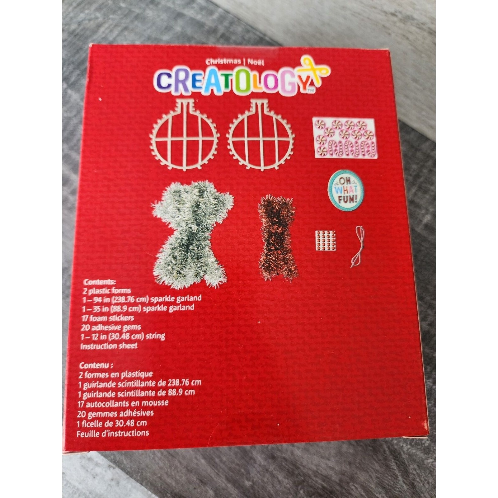 Creatology Christmas Ornament Craft Kit Oh What Fun Round Ornaments NEW ...