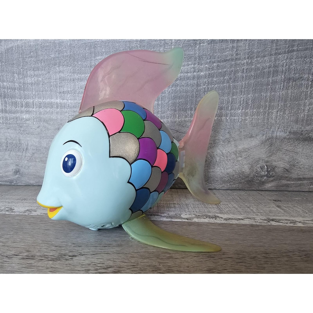 Vintage 2003 Swim Ways Rainbow Fish Swim Ways Rainbow Fish Toy Rare ...