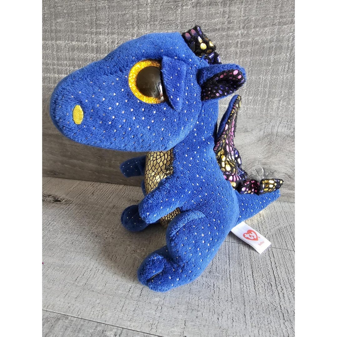 Ty Beanie Boos Saffire Dragon Plush Stuffed Animal Toy Fantasy Magic 6 ...