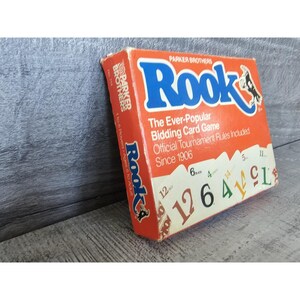 Vintage ROOK 1983 Orange Box Card Game Parker Brothers Complete - Etsy