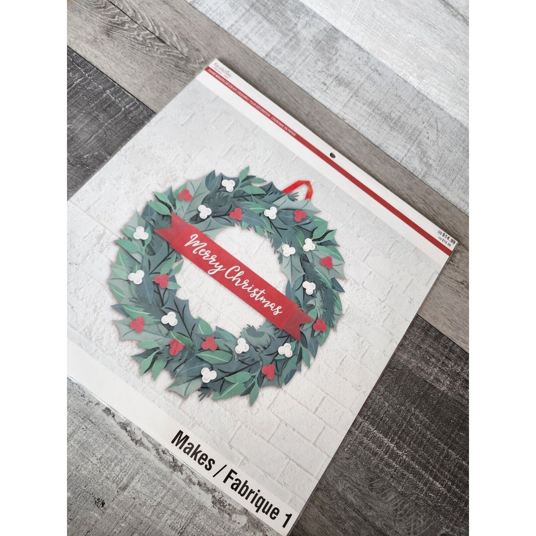 Recollections Christmas Wreath Paper Quilling Kit Sealed. 13.5" MERRY ...
