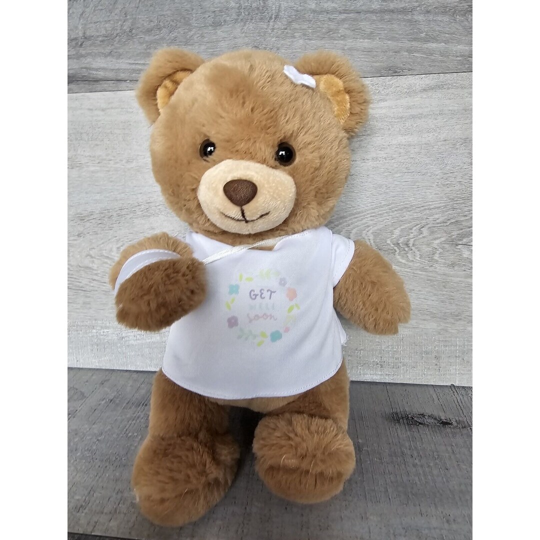 Get Well Soon Bear Plush Broken Arm Boo-boo 12" Stuffed Animal Lovey ...