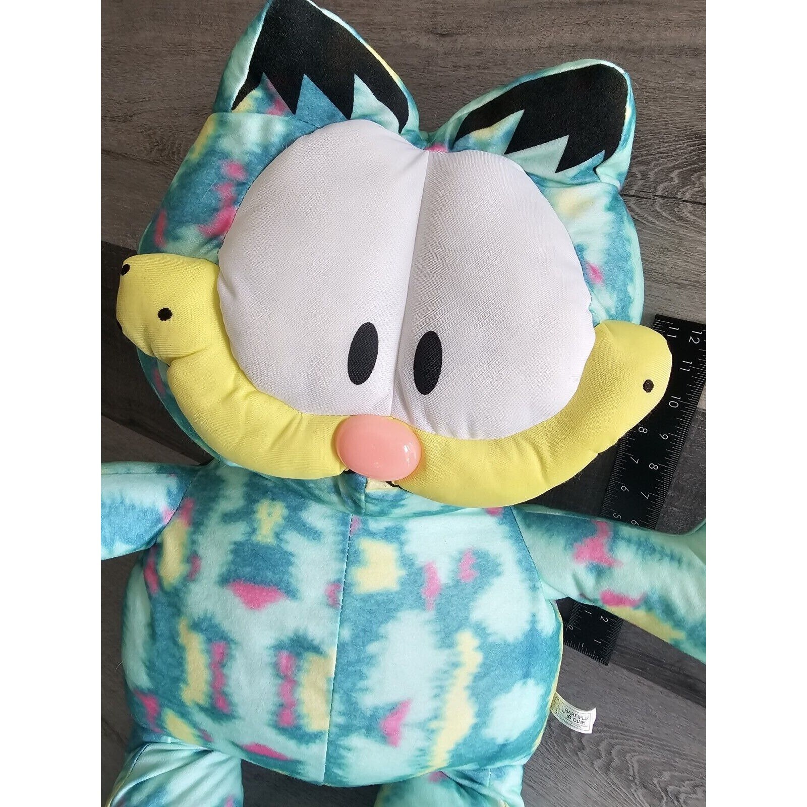 Huge GARFIELD 25 Color Blend Plush Tye Dye 40th Anniversary Stuffed ...