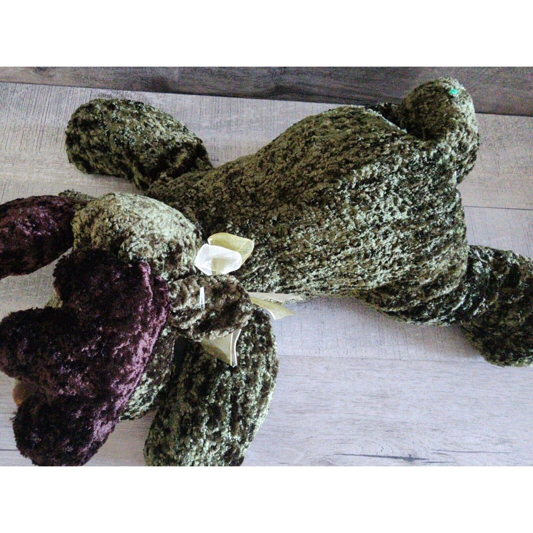 Dan Dee Int Green Plush Moose With Bow 12” Stuffed Animal Lovey SOFT - Etsy