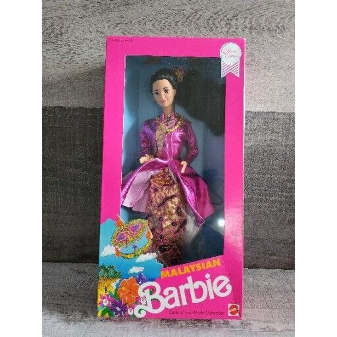 1990 MALAYSIAN Barbie Dolls of the World DOTW #7329 New - Etsy