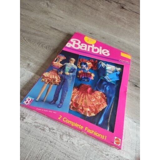 1989 Vintage Mattel Barbie & Ken DOLL FANTASY Fashion Set Outfits ...