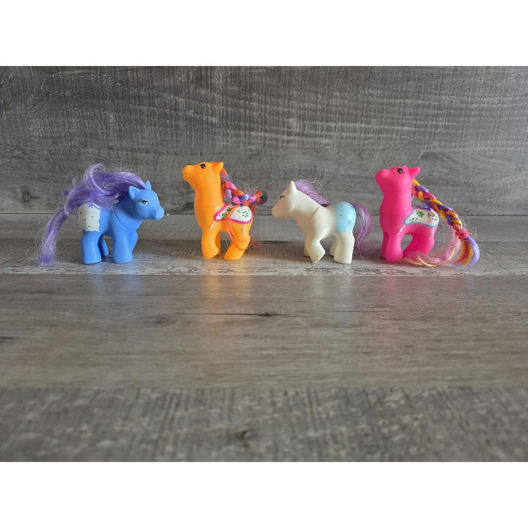 Vintage My Little Pony CLONES Baby Pony W Diapers Nursery G40 - Etsy