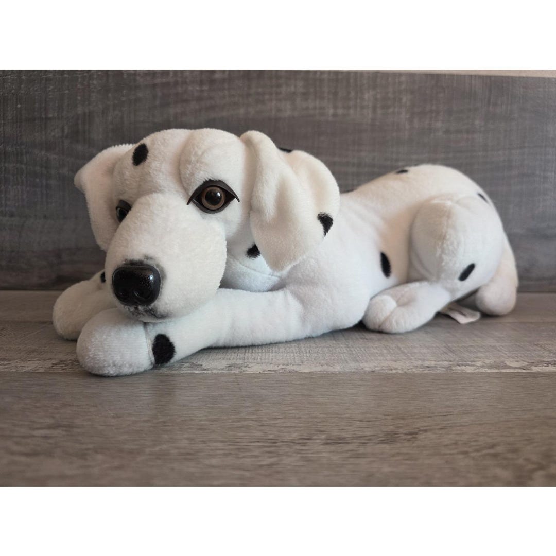RARE Vintage 1997 Stuffins Realistic Dalmatian Dog 16" Plush Stuffed ...