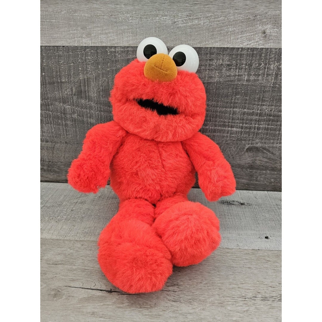 Elmo Plush Stuffed 1995 Talking Alphabet Sesame Street Tyco Sings Abcs ...