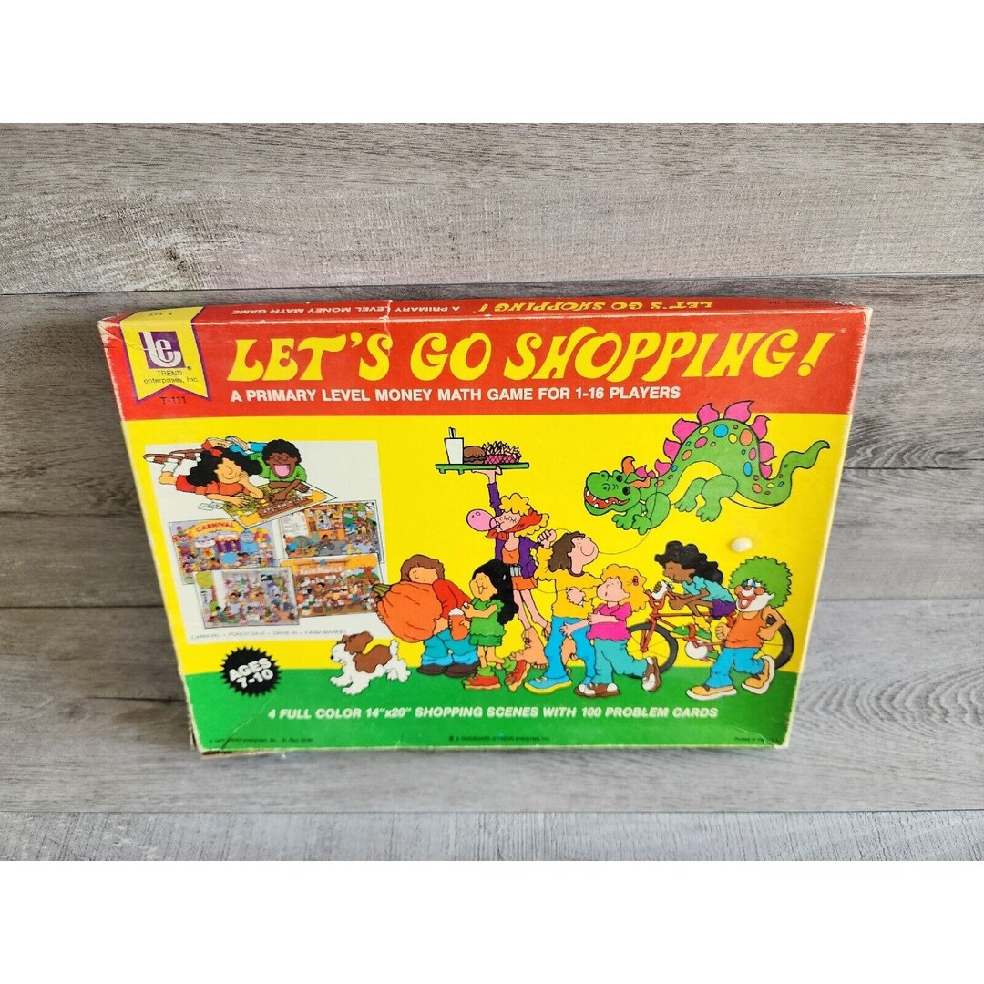 Vintage "let's Go Shopping" Game by Trend Enterprises - 1979 Edition ...