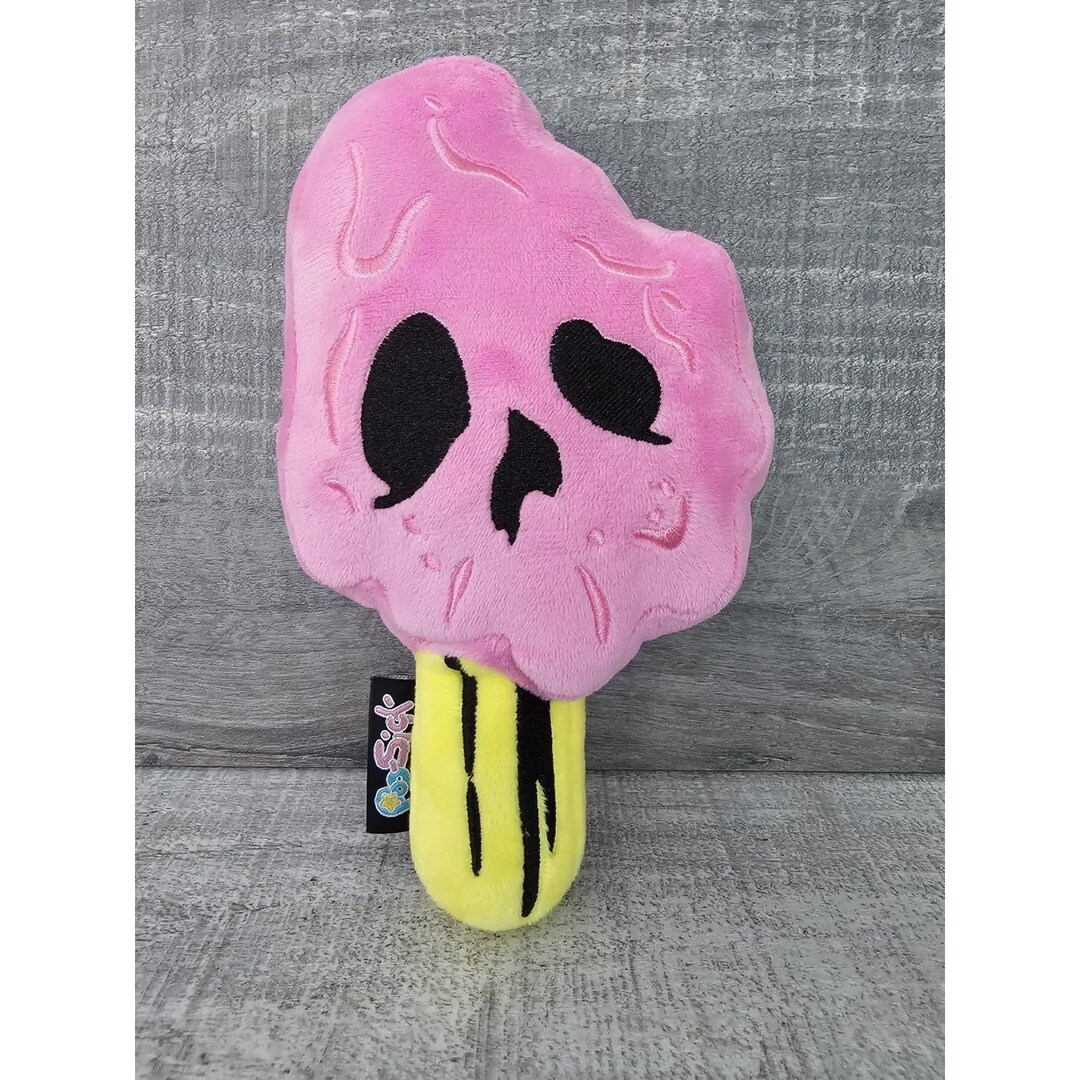 Pop Sick Scoop Pink Ice Cream Cone Plush 8" Stuffed Toy Food Kawaii ...