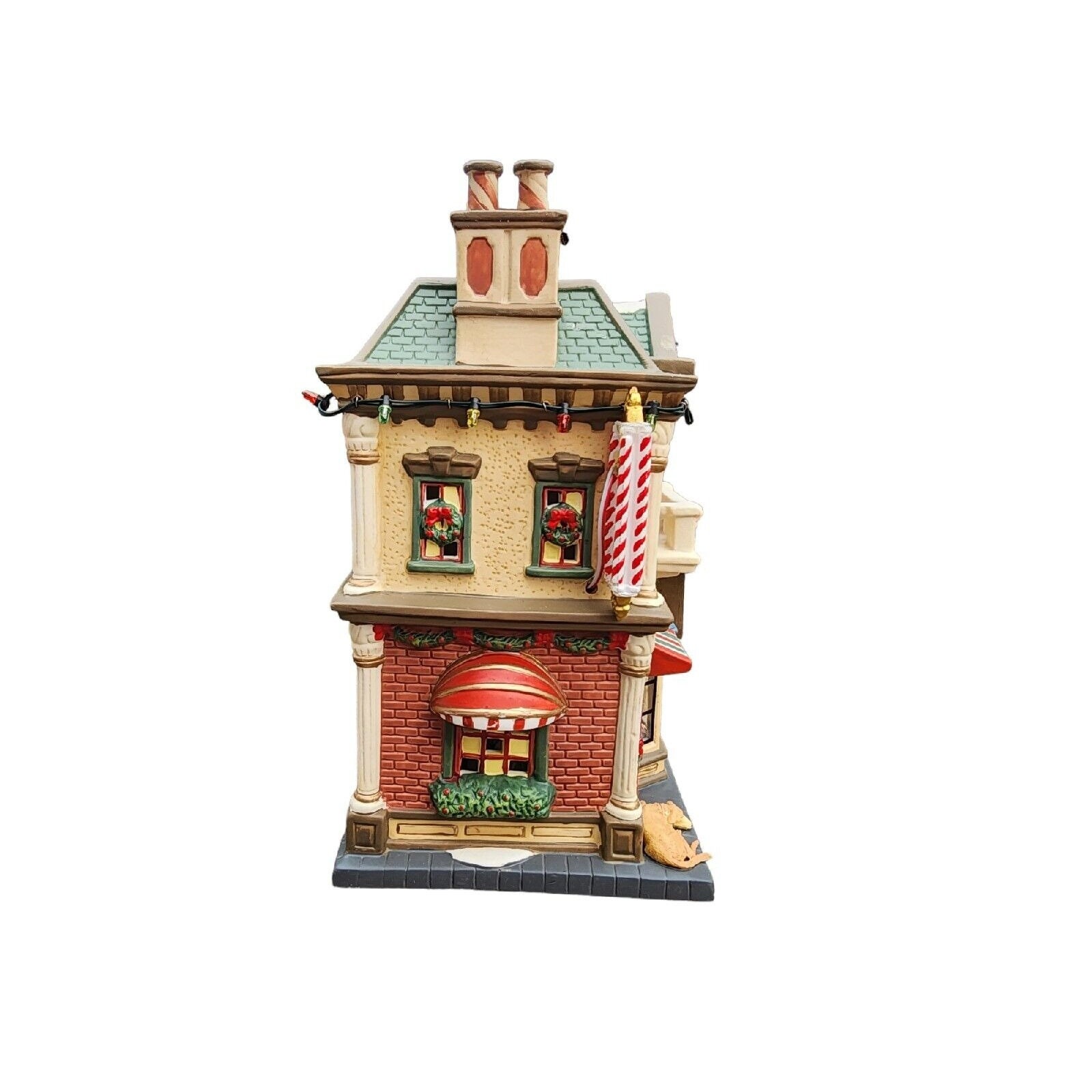 Heartland Valley Village Hand Painted Deluxe Porcelain Lighted Barber ...