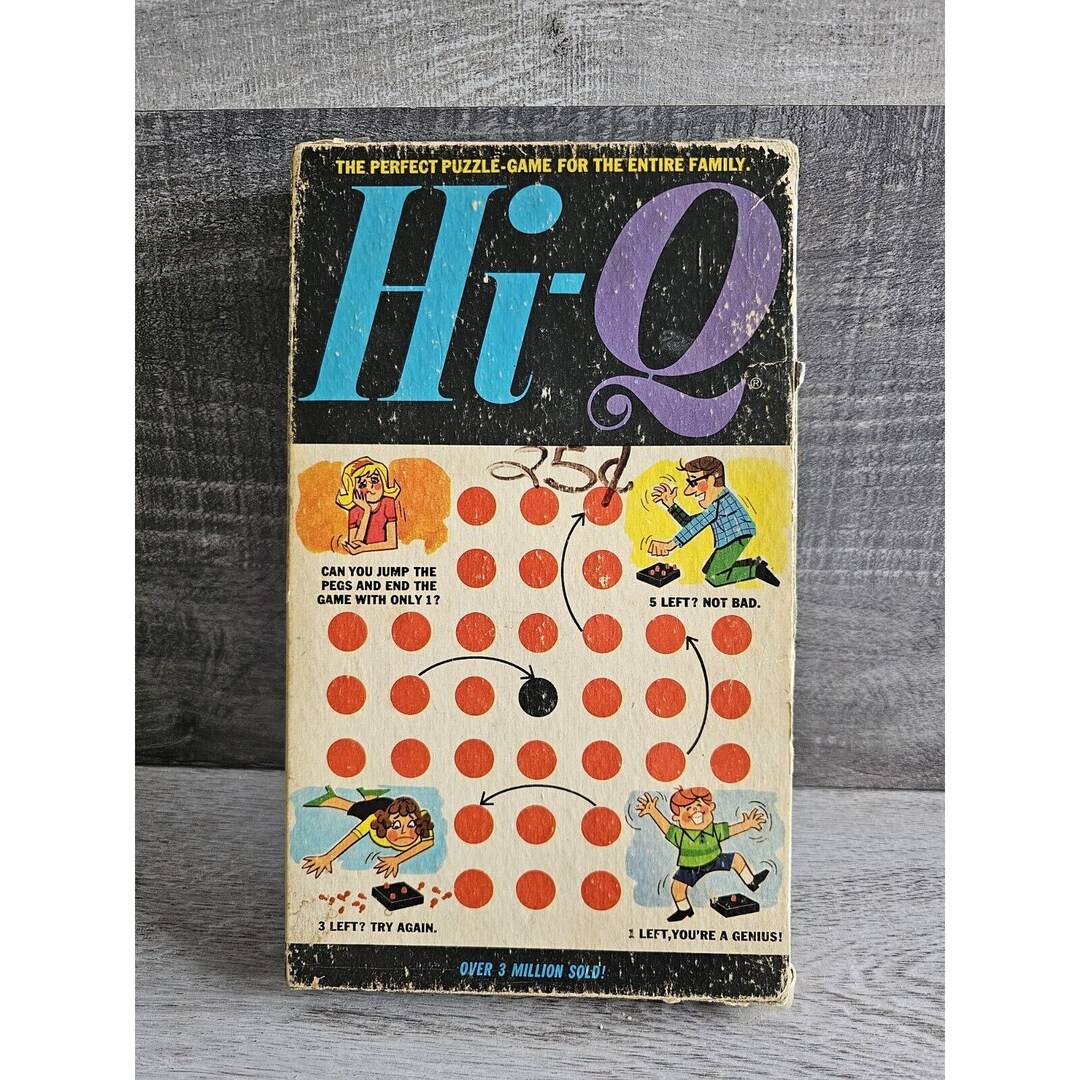 VTG Kohler 1970's Hi-q Game the Perfect Puzle Game by Kohner Bros ...