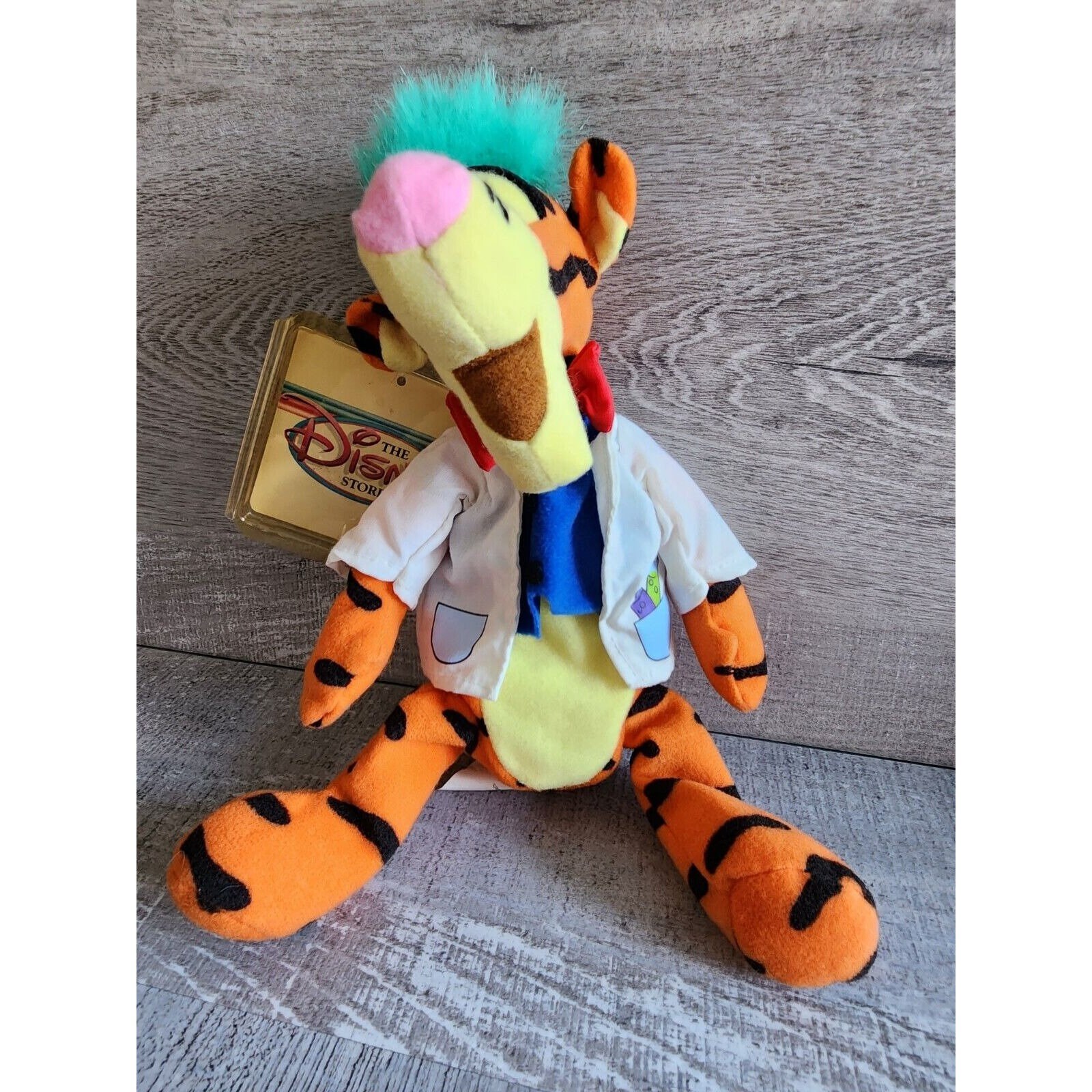 Disney Store Tigger 9" Mad Scientist Mini Bean Bag WT Plush Stuffed ...