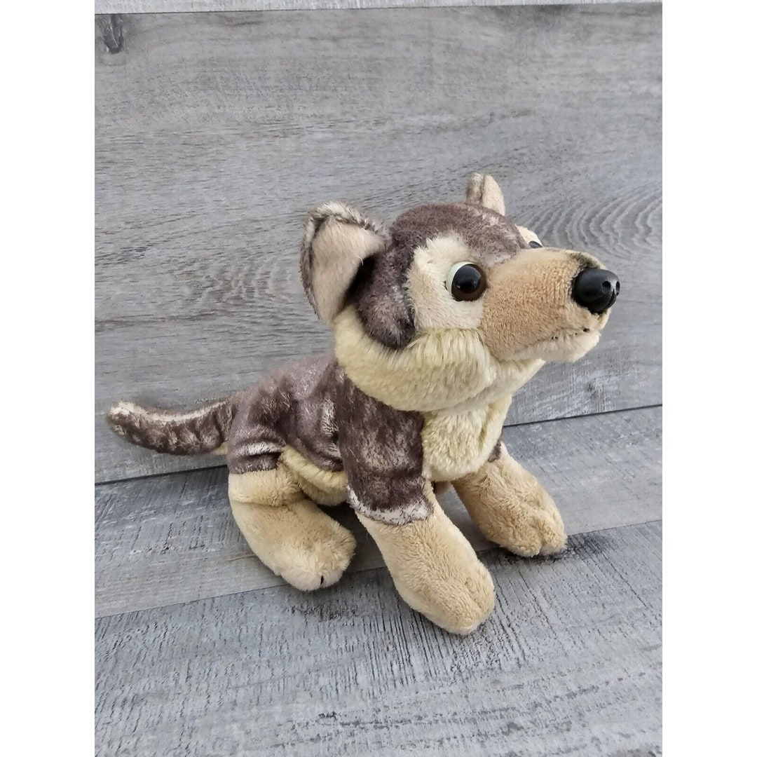 SOS Save Our Space 13” Timber Wolf Realistic Stuffed Animal Plush 2003 ...