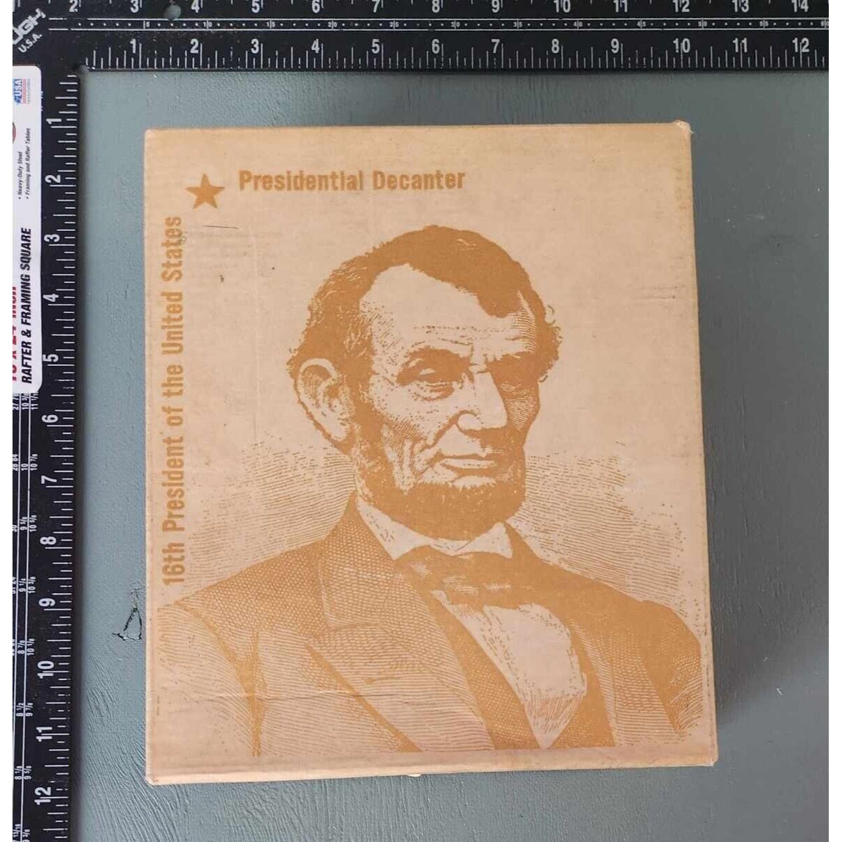 Vtg Wheaton 7.75 Tall ABRAHAM LINCOLN Presidential Decanter Bottle W ...