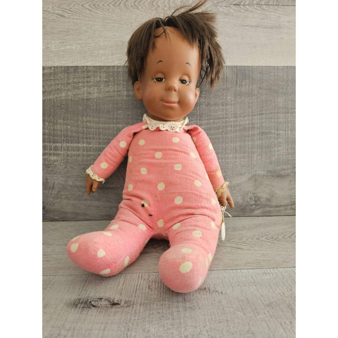 Drowsy Doll Mattel 1964 African American Pull String Doll Stuffed Body ...