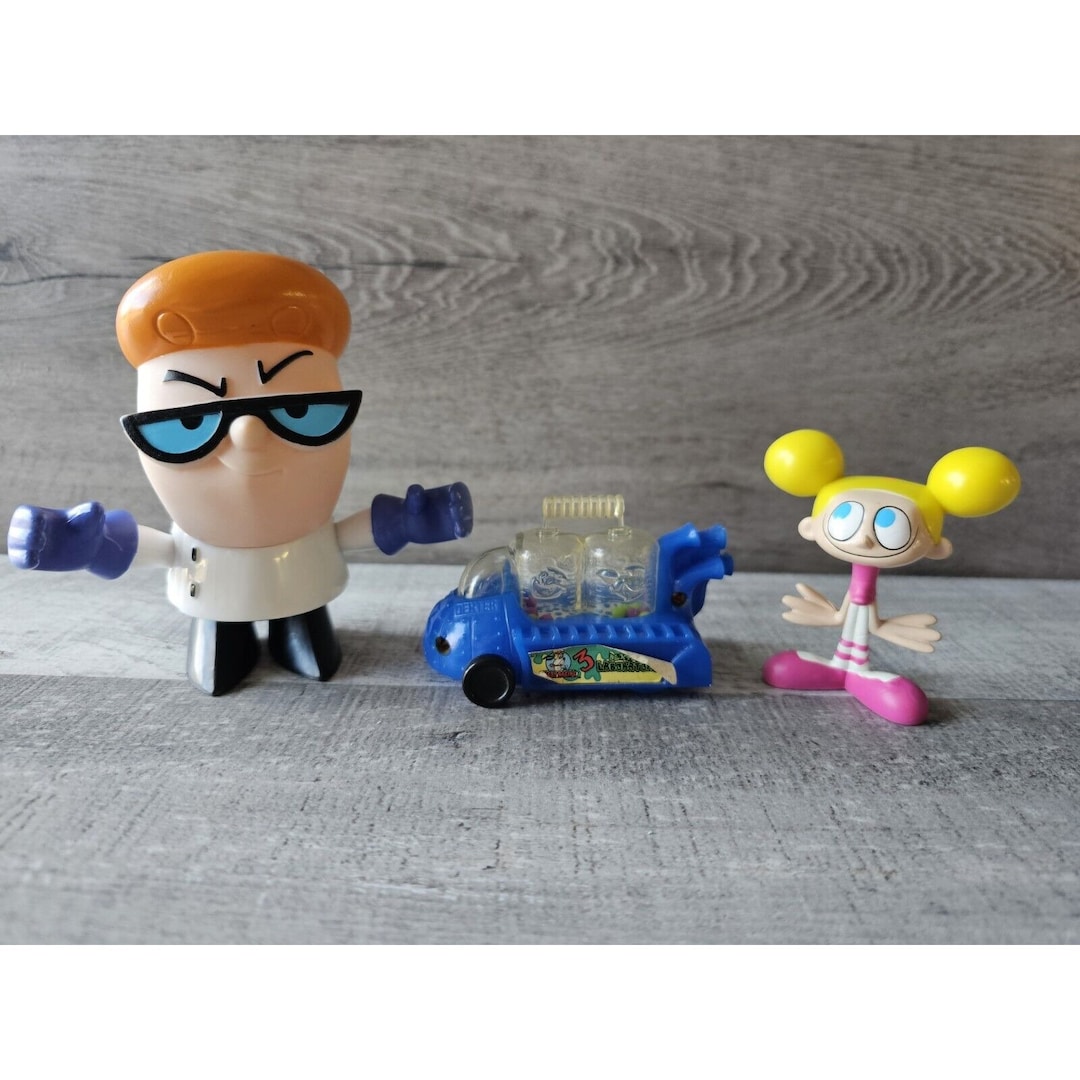 Vtg Dexter's Laboratory Playset Action Figures 2000 Cartoon Network ...