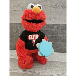 Sesame Street Hasbro Let's Rock N Roll Singing Dancing Talking Elmo 14 ...