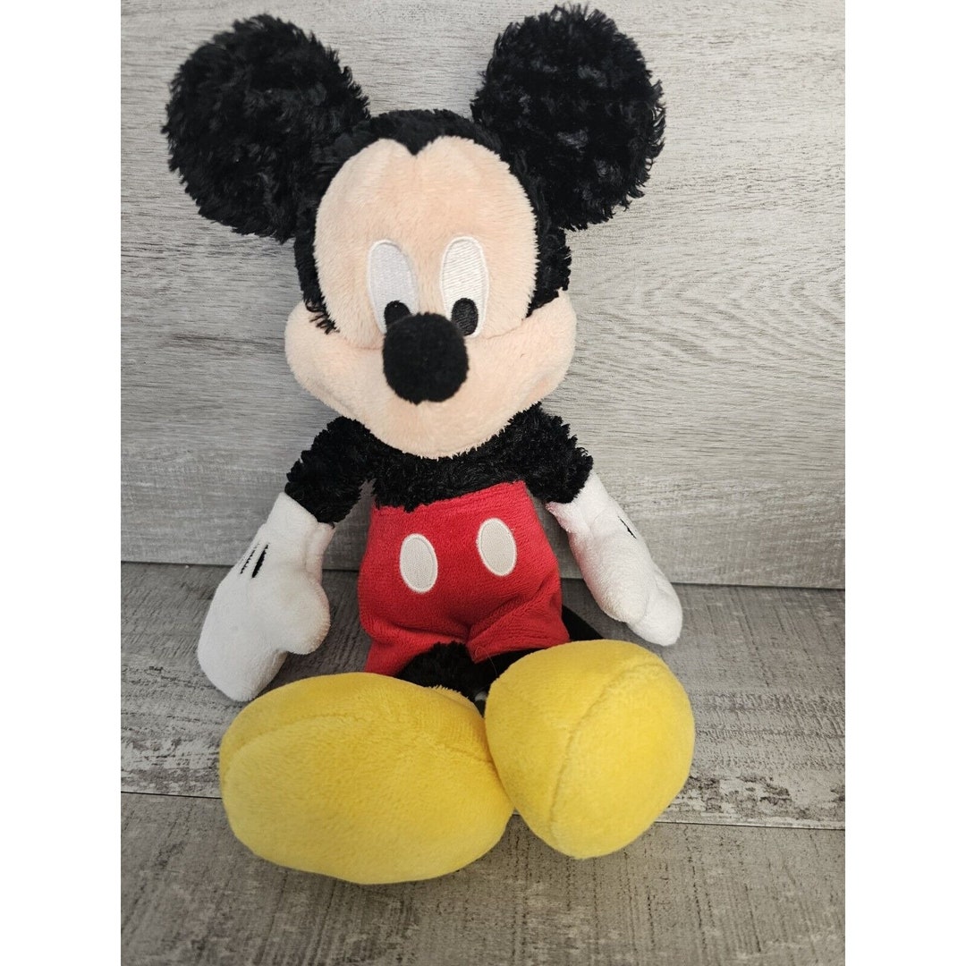Mickey Mouse Curly Plush Stuffed Vintage Disneyland Walt Disney World ...