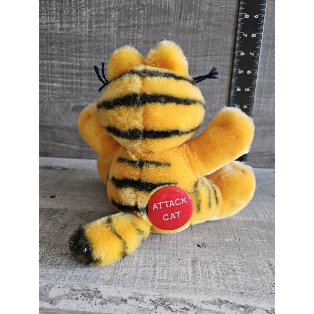 Vintage Dakin GARFIELD Attack Cat Plush Suction Cup Car Window - Etsy