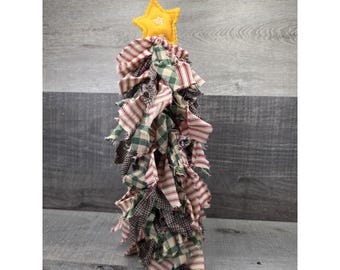 Primitive Rag Tree - Christmas Tree - Holiday Decor - Etsy