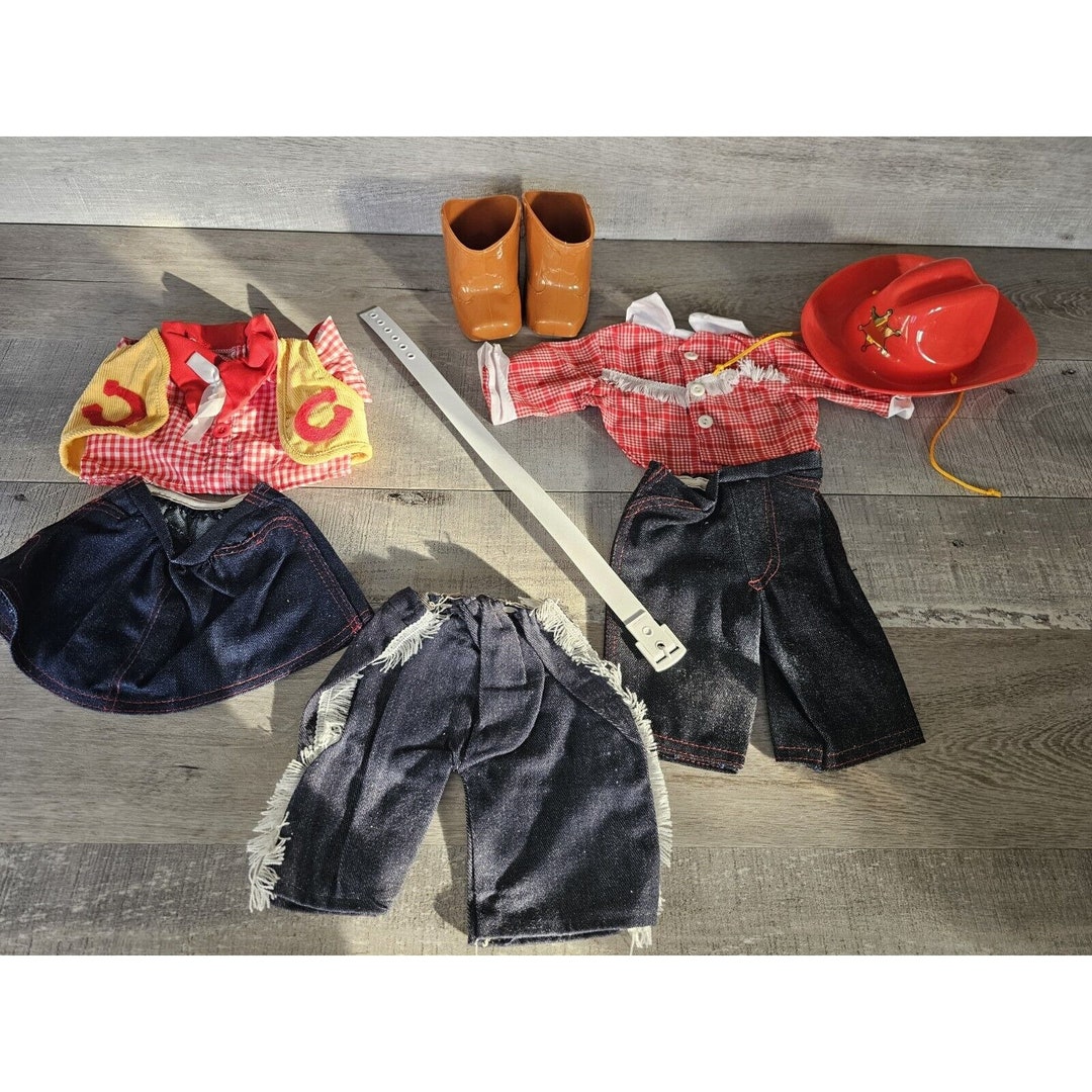 Lot 1984 Coleco Cabbage Patch Kids Western Collection Red Outfit Cowboy ...