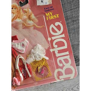 Vintage Mattel 1987 My First Barbie Easy-on Fashions Accessories 4570 ...