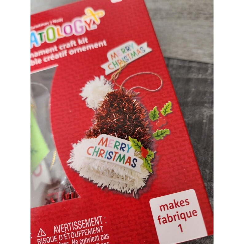 Creatology Ornament Craft Kit Christmas SANTA HAT Children Kids ...