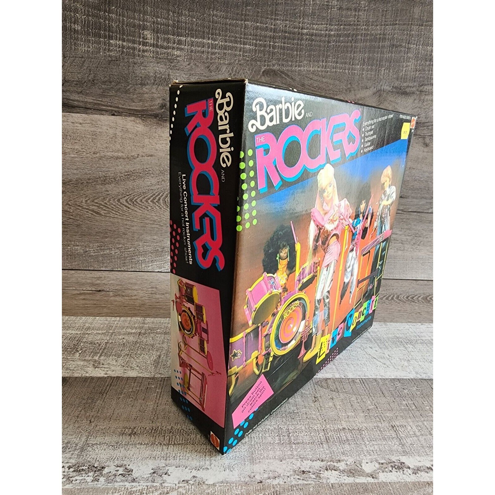 Barbie and the Rockers Live Concert Instruments Set 3611 Mattel 1987 ...
