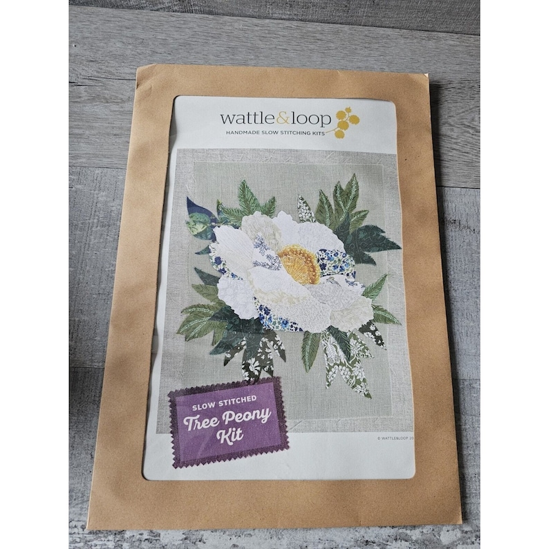 Wattle Loop Handmade Hand Stitching Unique Material Tree Peony Flower