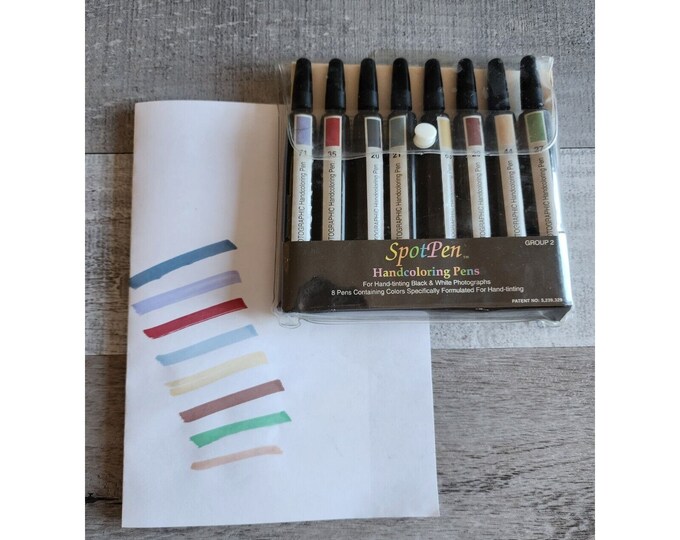 Spotpen Hand Coloring Pen Set Hand Coloring Black White Sepia ...