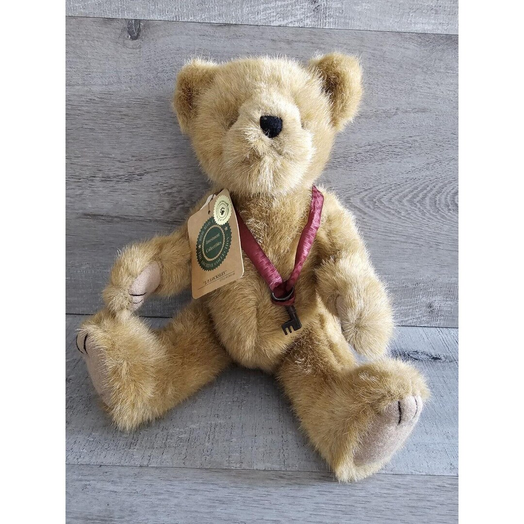 Teddy Bear J P Locksley Posable Boyds Plush Vintage Stuffed Animal ...