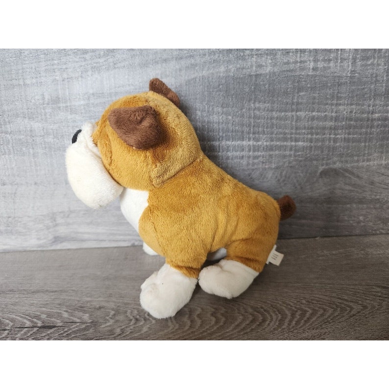 Ganz Webkinz Bulldog 9 Stuffed Animal Plush Puppy Dog HM126 Brown Tan ...