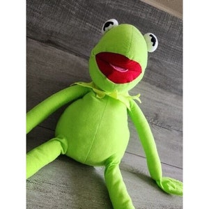 Vintage Large Kermit the Frog Plush Muppets Jim Henson's 29" Stuffed ...