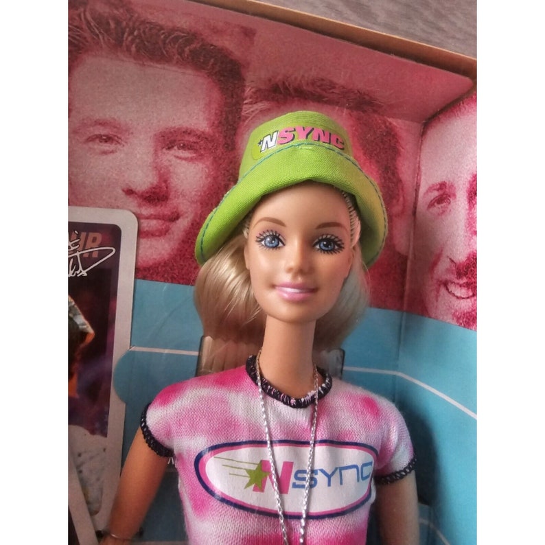 Vtg BARBIE Doll Nsync 1 Fan With CD & Collector Cards 2000 Mattel 50534 ...