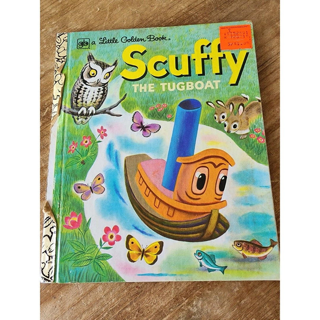 Scuffy the Tugboat - Little Golden Book - 1974 - Vintage Hardcover 4e ...