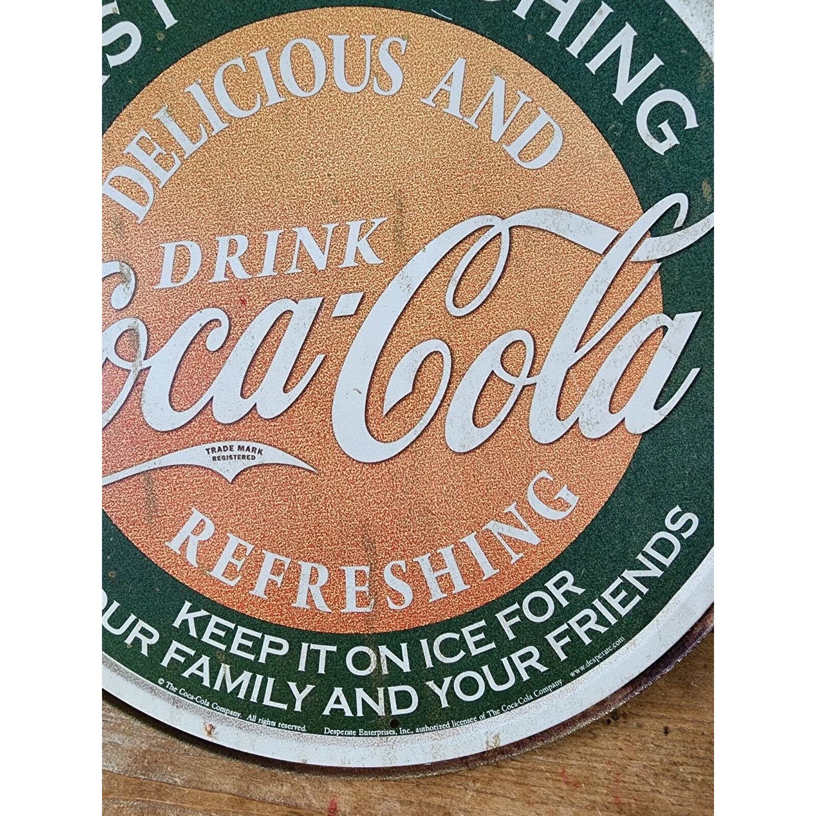 Coca Cola Coke Thirst Quenching Advertising Vintage Retro Style Metal ...