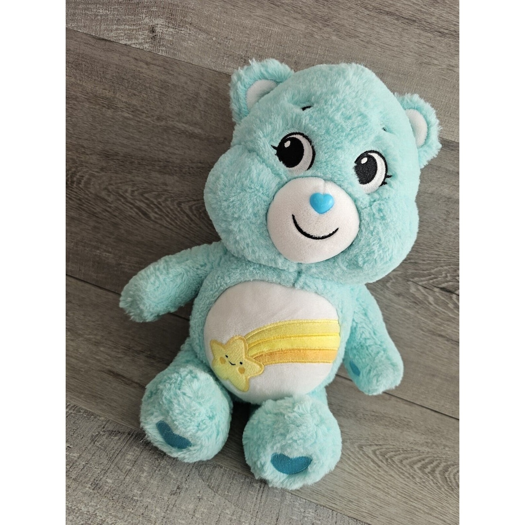 Care Bear Wish Bear Teal Plush 12" Stuffed Animal - Etsy