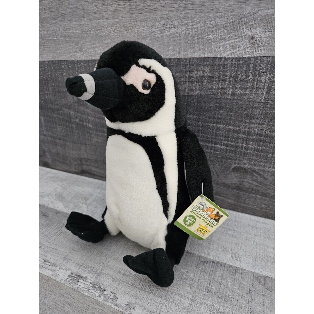 Wild Republic Cuddlekins African Penguin Plush Realistic Stuffed Toy W ...
